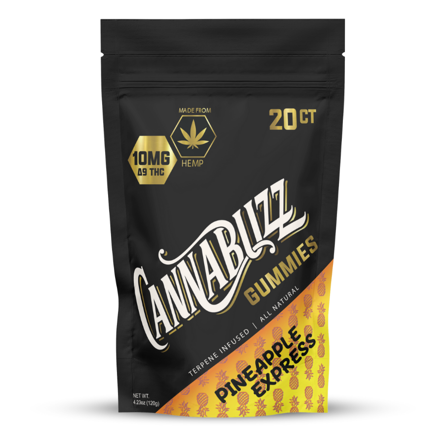 Cannabuzz 10mg THC Pineapple Express Hybrid Gummies | Anavii Market